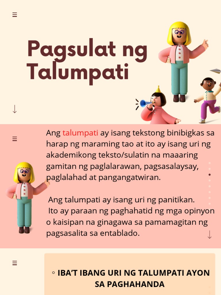 Pagsulat NG Talumpati | PDF
