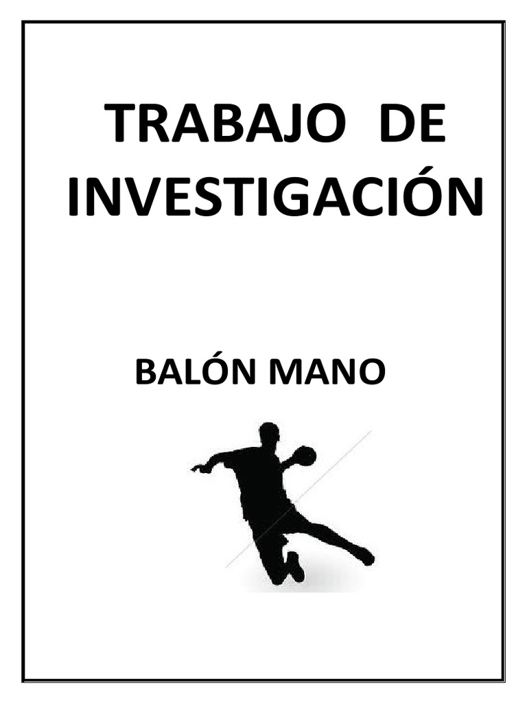 Balon Mano | PDF | Deportes | Variantes deportivas