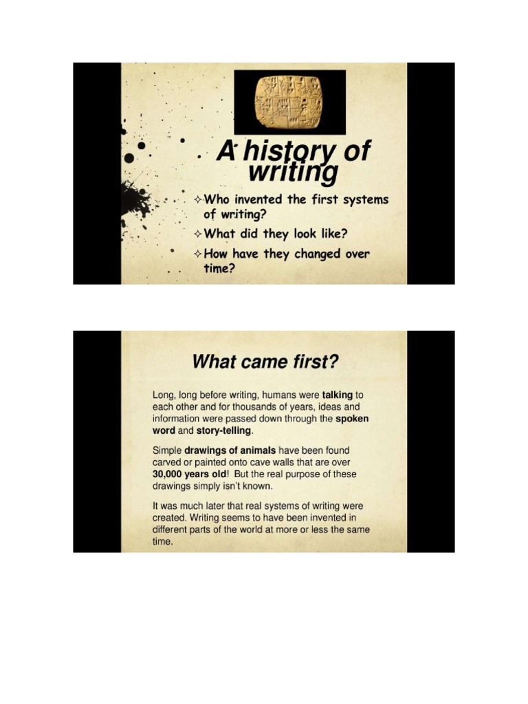 A History of Writing | PDF