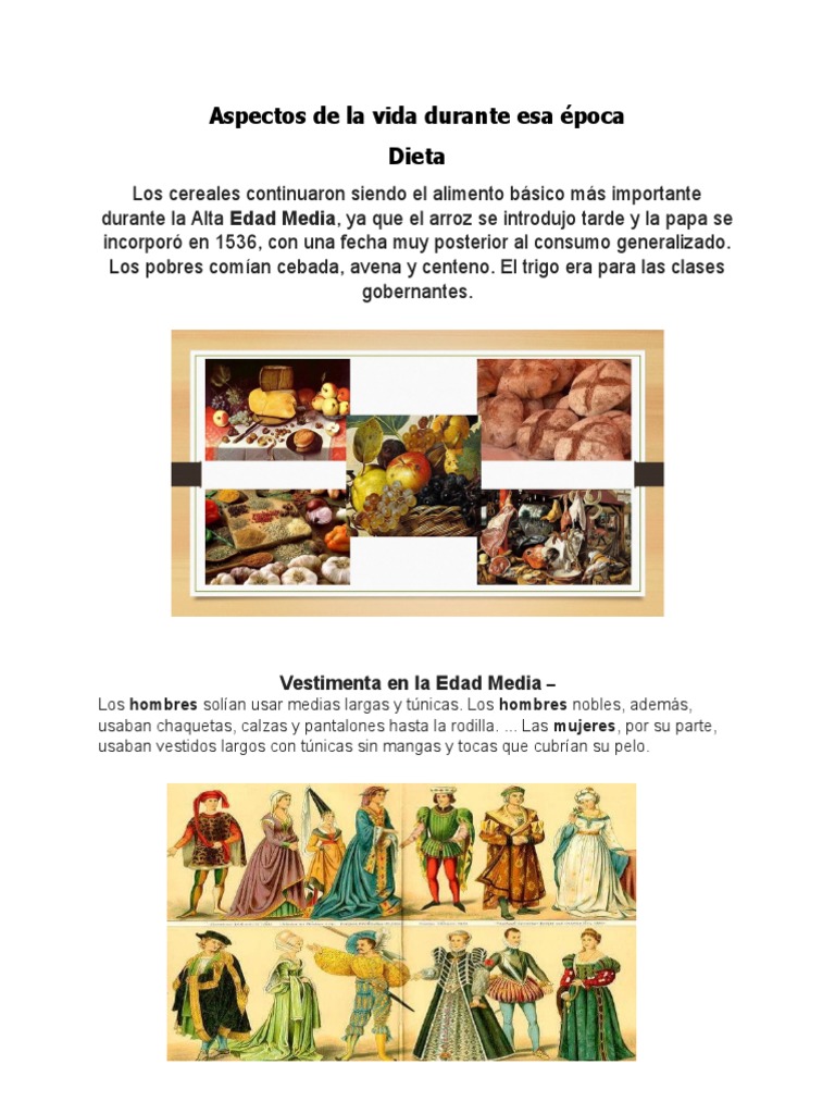 Aspectos de La Vida Medieval | PDF