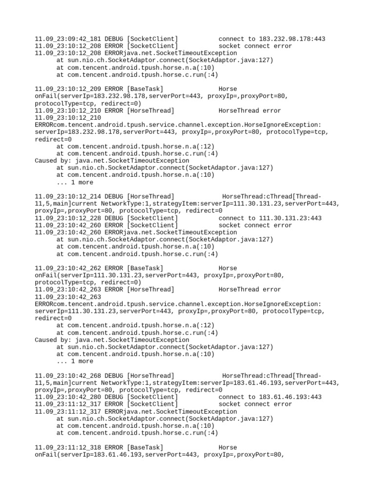 Log-20221109 2338 1 | PDF | Thread (Computing) | Java (Programming Language)