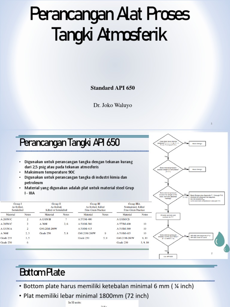 Perancangan Alat Proses - Tangki API 650 | PDF