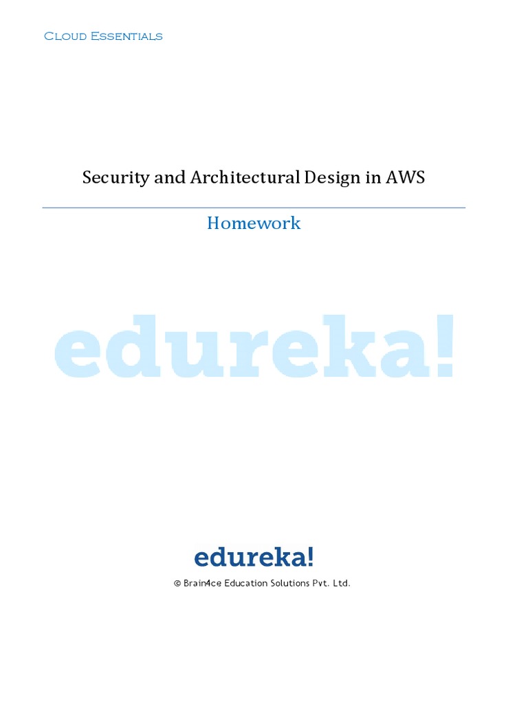 Homework - Security and Architectural Design in Aws - 7tb - K4n9i5oi ...