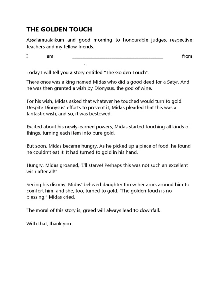 Simple Storytelling Text | PDF