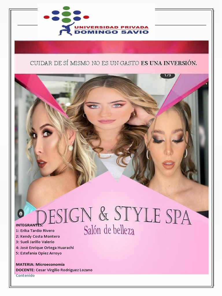 Proyecto Salon Design Style Spa | PDF | Marketing | Oferta (economía)