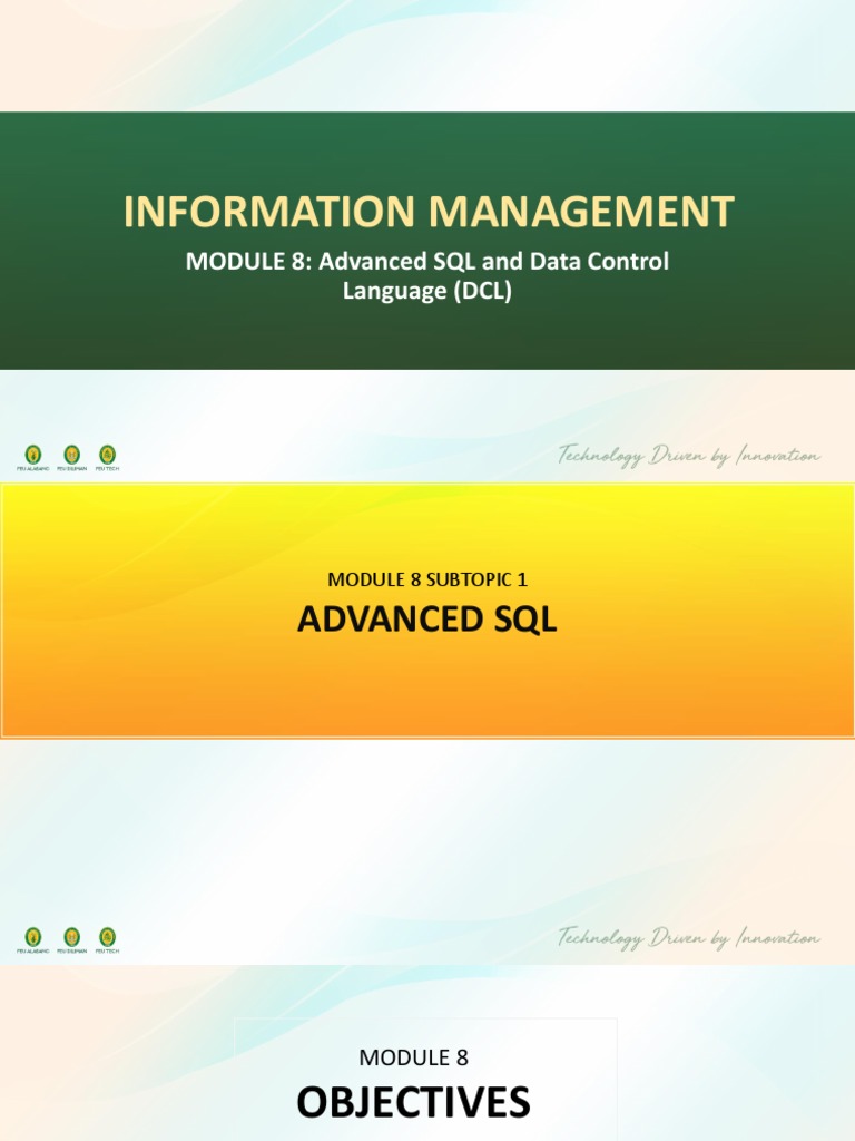 (M8-Main) Advanced SQL | PDF | Databases | Table (Database) (M8-Main) Advanced SQL | PDF | Databases | Table (Database)