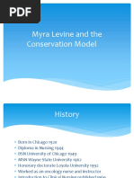 Myra Levine's Conservation Model | PDF | Nursing | Theory
