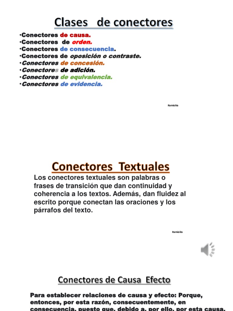 Guía de Conectores Textuales | PDF