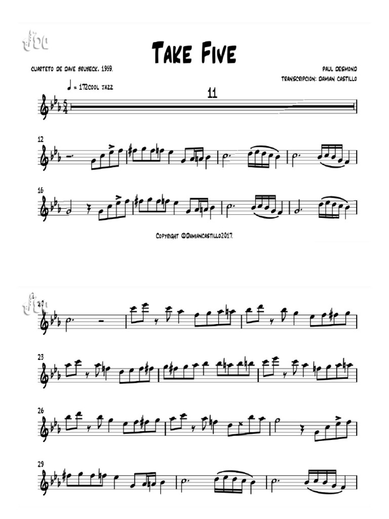 Take Five Eb | PDF
