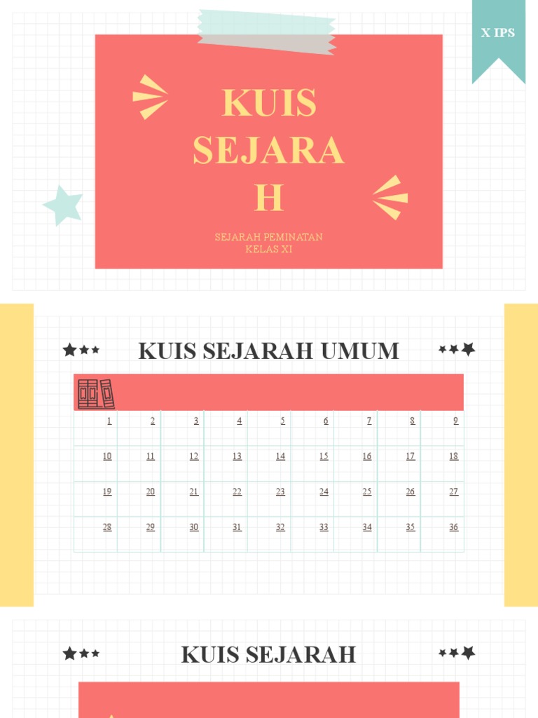 Kuis Sejarah 12 Ips | PDF