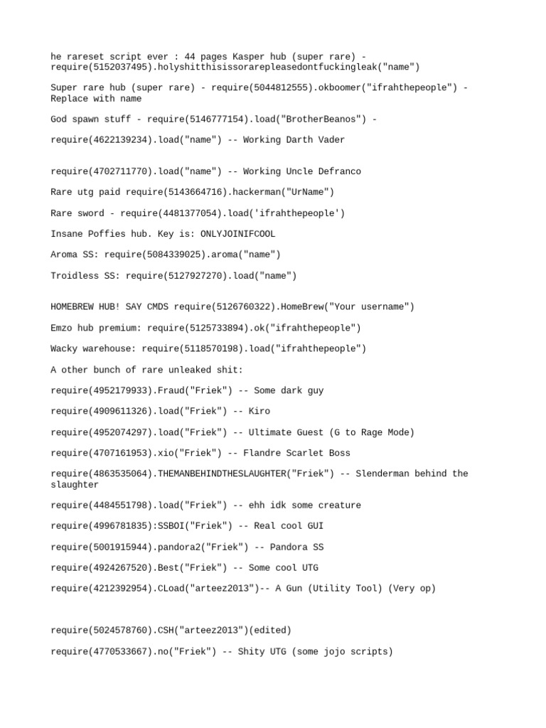 Rare Scripts Ig | PDF | Software Development | Computing