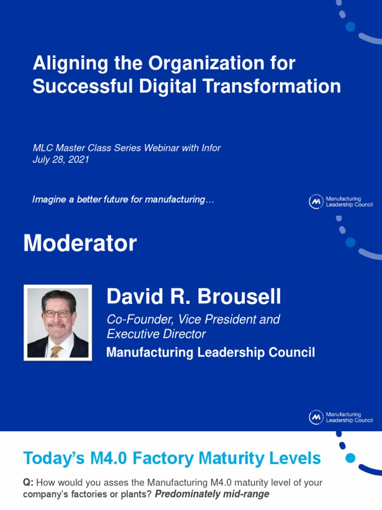 Aligning The Organization For Successful Digital Transformation | PDF | Analytics | Economies