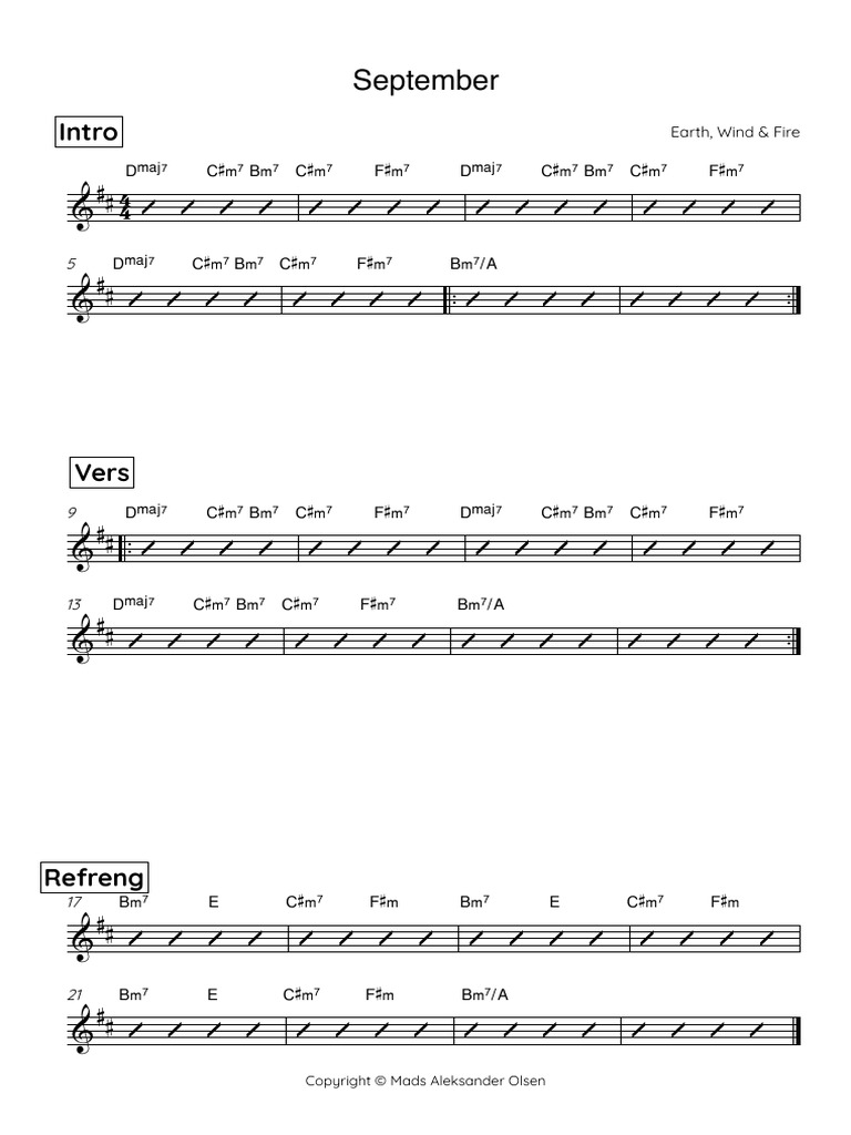 September - Full Score | PDF