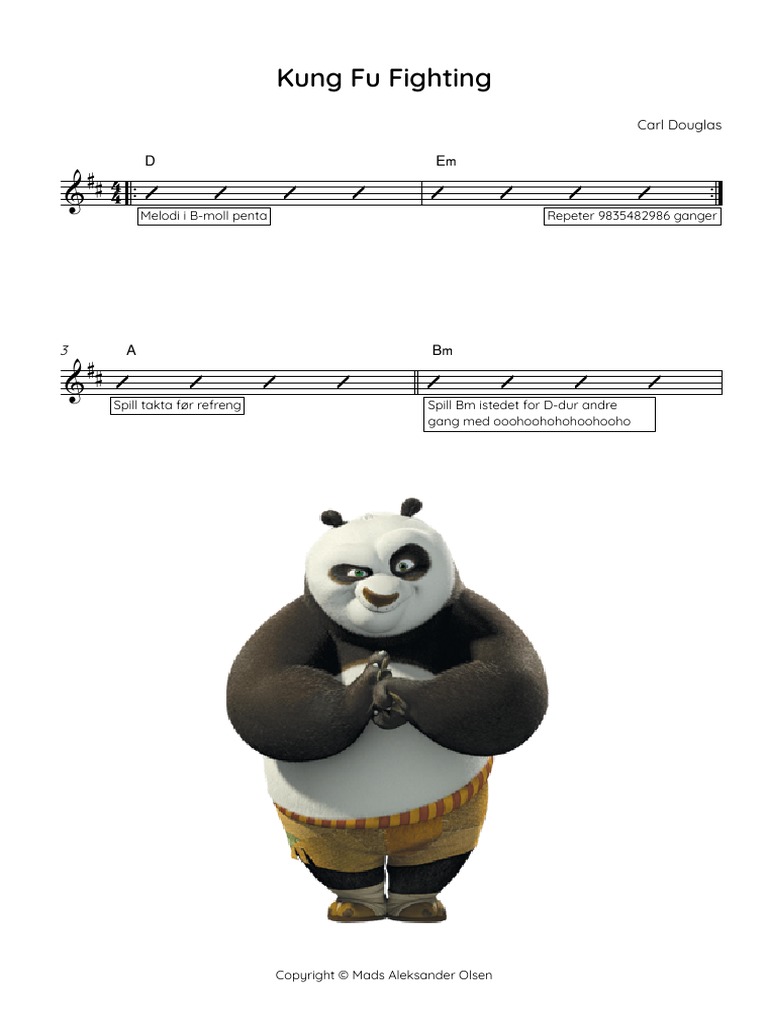 Kung Fu Fighting - Full Score | PDF