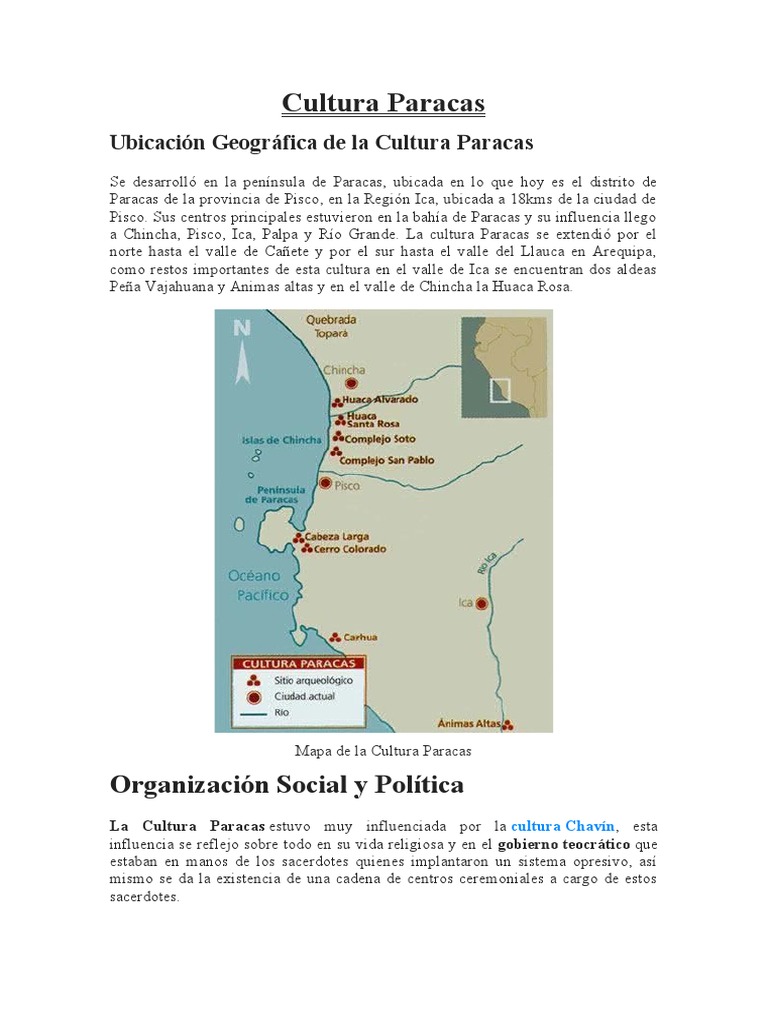 Cultura Paracas: Ubicación y Características | PDF | Ciencias sociales