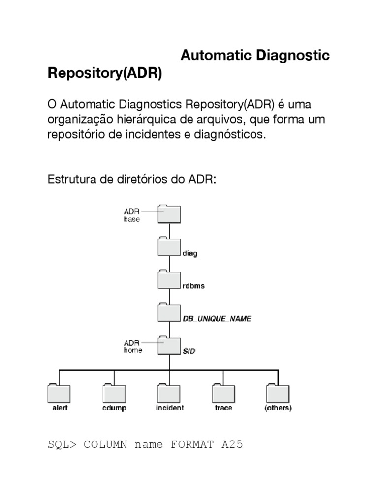 Automatic Diagnostic Repository (ADR) | PDF | Base de dados relacional ...