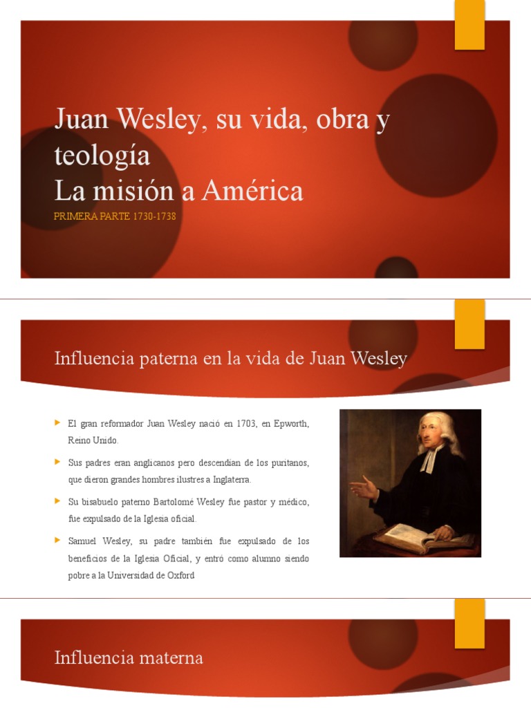 Vida y Obra de Juan Wesley | PDF | Iglesia Católica | metodismo