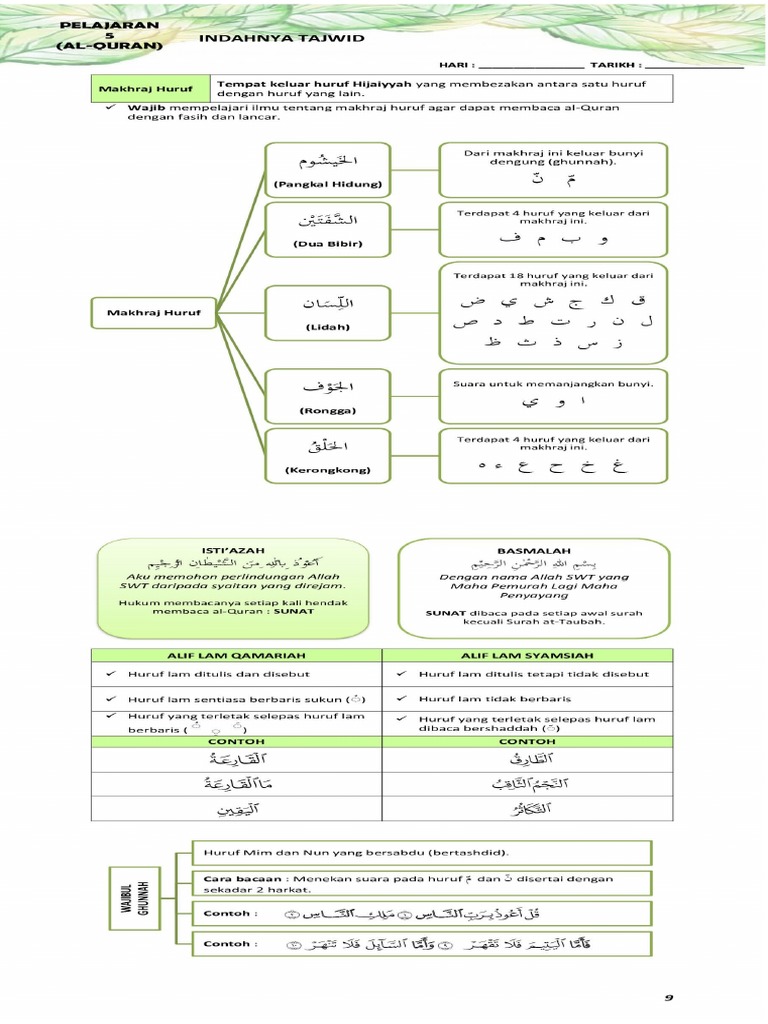 Nota Word Flipbook Pai Ting 1 | PDF