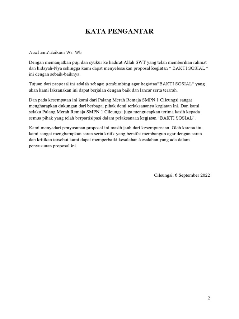 Proposal Baksos | PDF | Ilmu Sosial