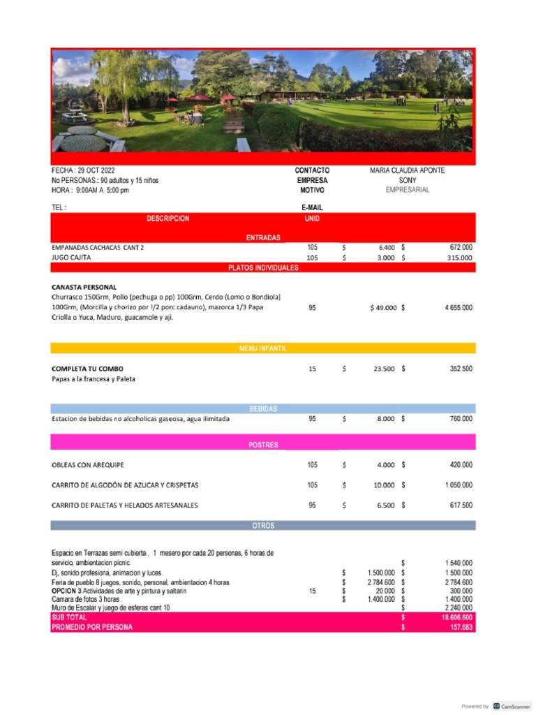 Cotizacion SONY 29 OCT-1 118P | PDF