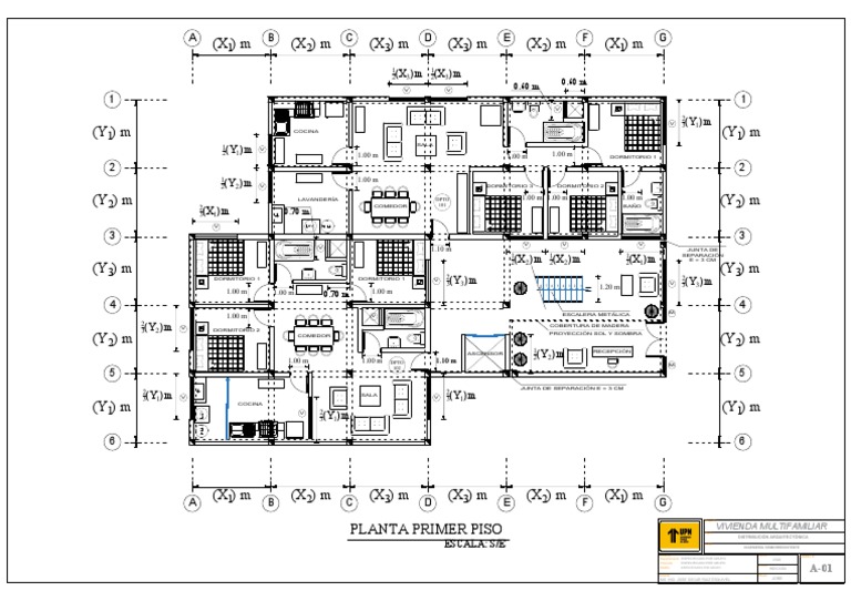 Plano Arquitectura P1 Rev05 Blanco y Negro | PDF
