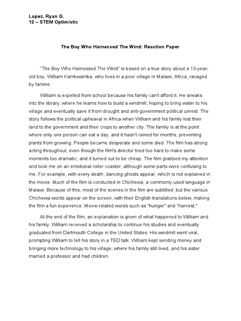 The Boy Who Harnessed The Wind | PDF | Language Arts & Discipline