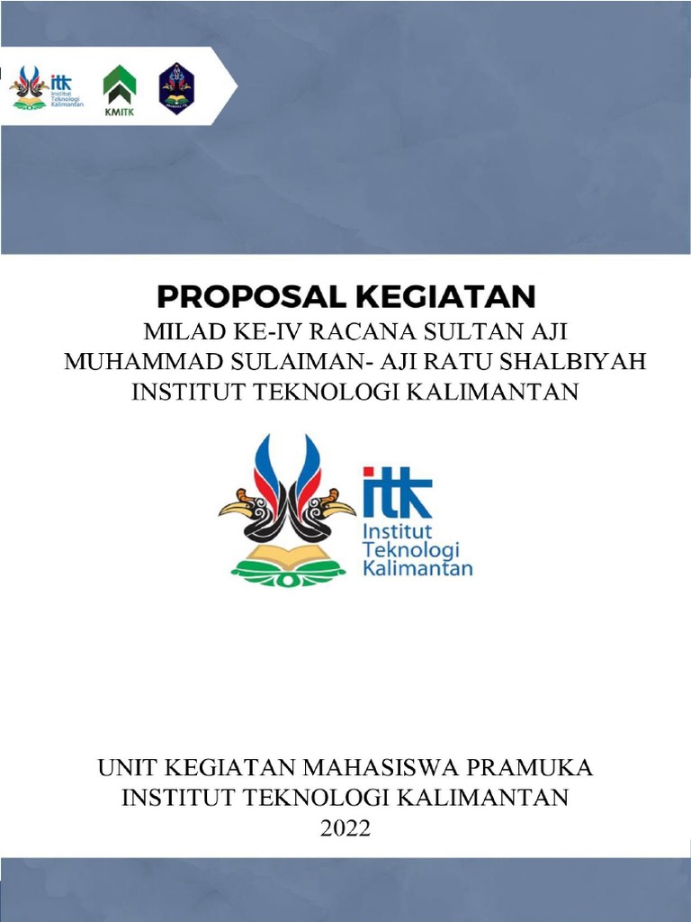 Proposal Milad Ke-IV Pramuka ITK | PDF