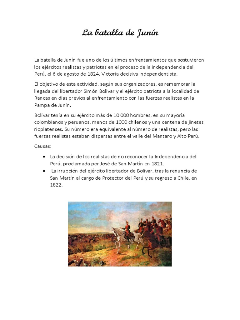 La Batalla de Junín | PDF