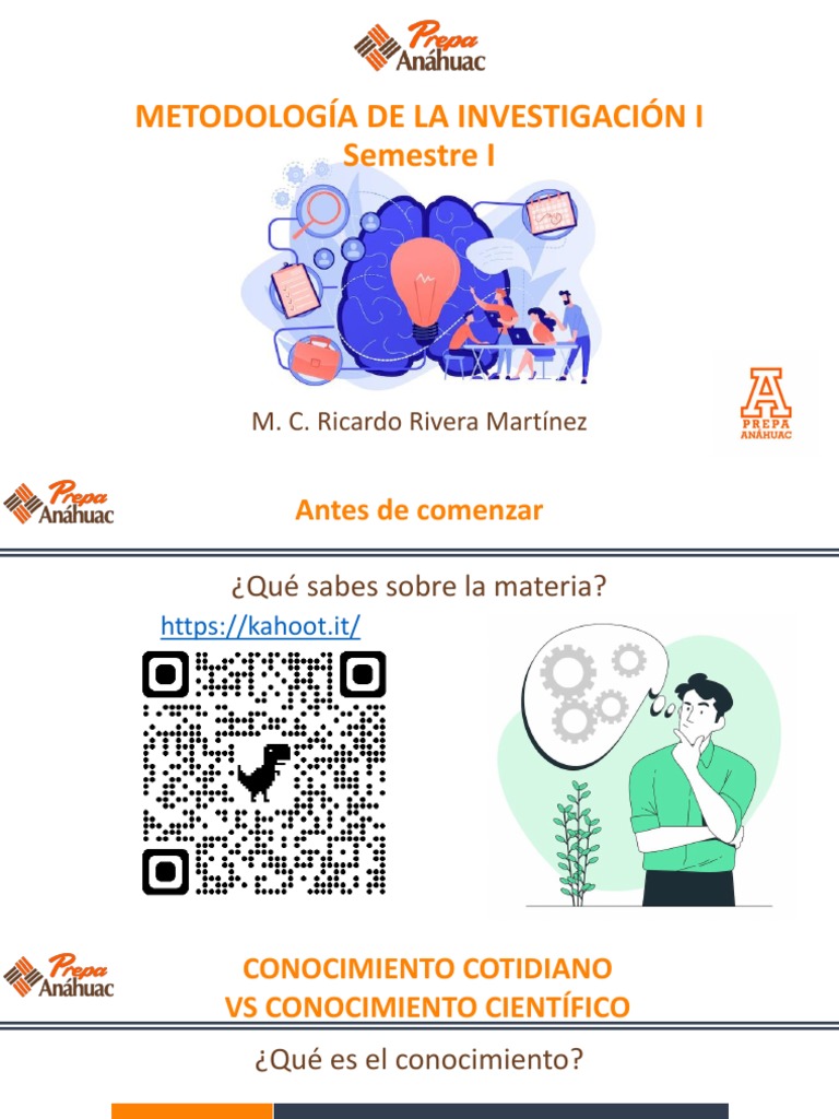 MI I 1 Conocimiento Cotidiano Vs Científico | PDF | Conocimiento ...