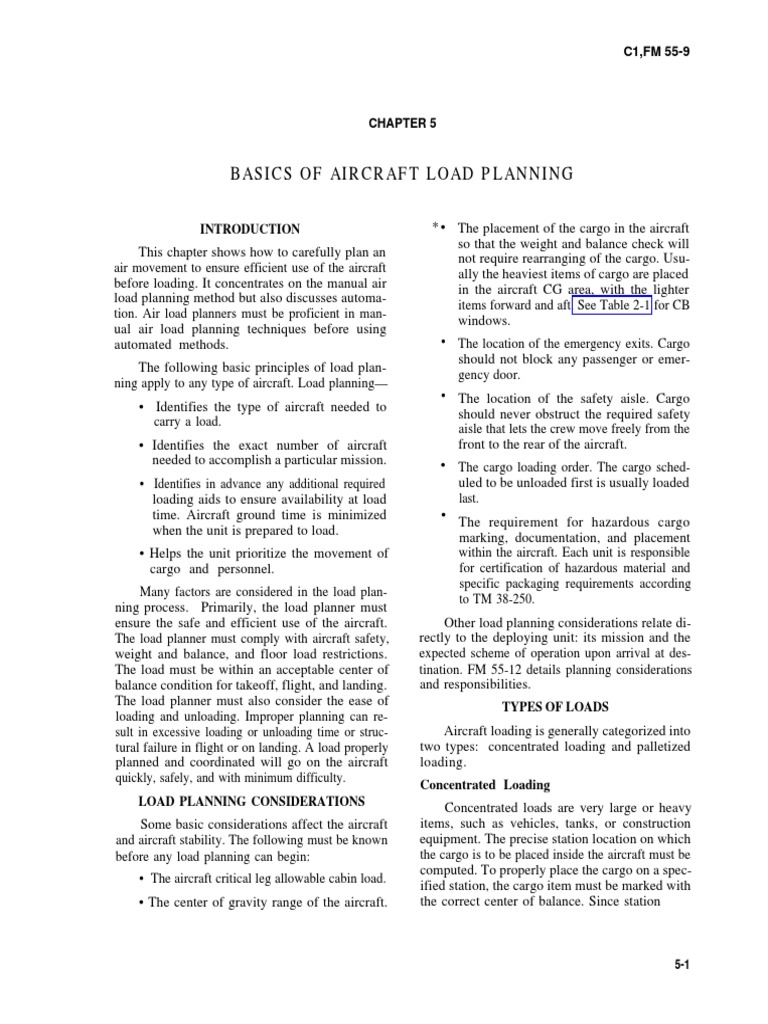 Aircraft Load Planning Fundamentals | PDF | Floppy Disk | Cargo