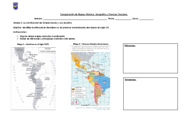Actividad Comparación de Mapas | PDF