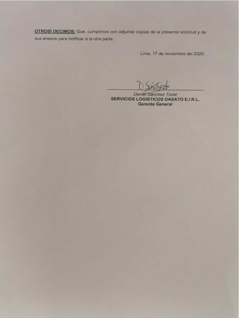 Carta Firmada | PDF