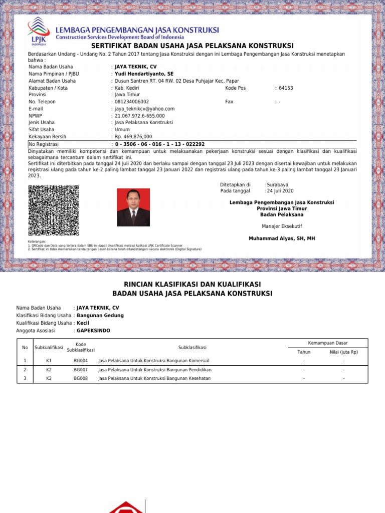 Company Profile CV. Jaya Teknik | PDF