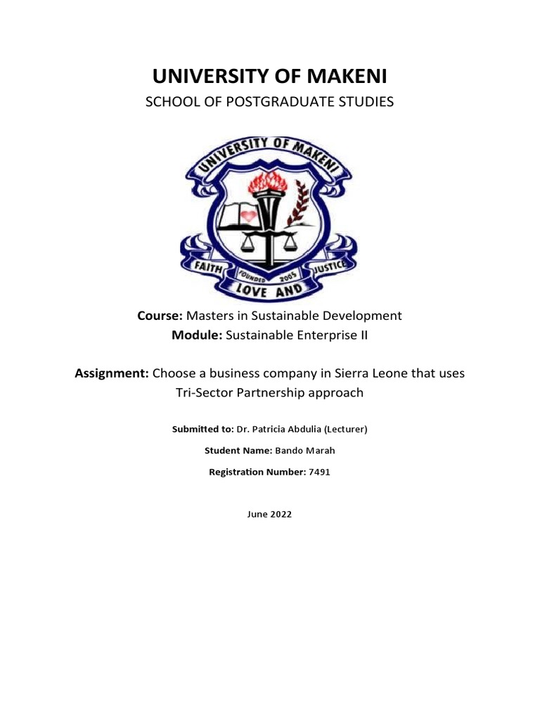 Assignment Bando Marah 7491 | PDF | Cocoa Bean | Child Labour