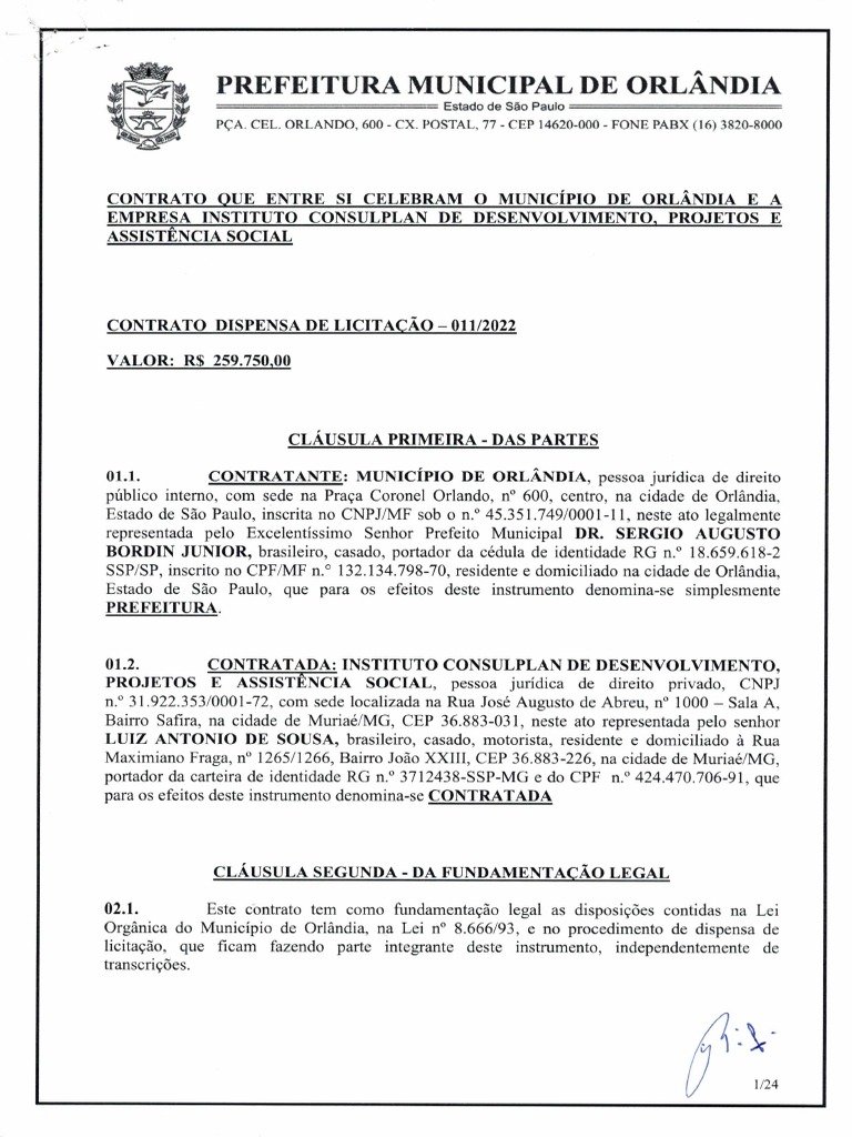 Contrato DL 11.2022 - Consulplan | PDF | São Paulo | Pedagogia