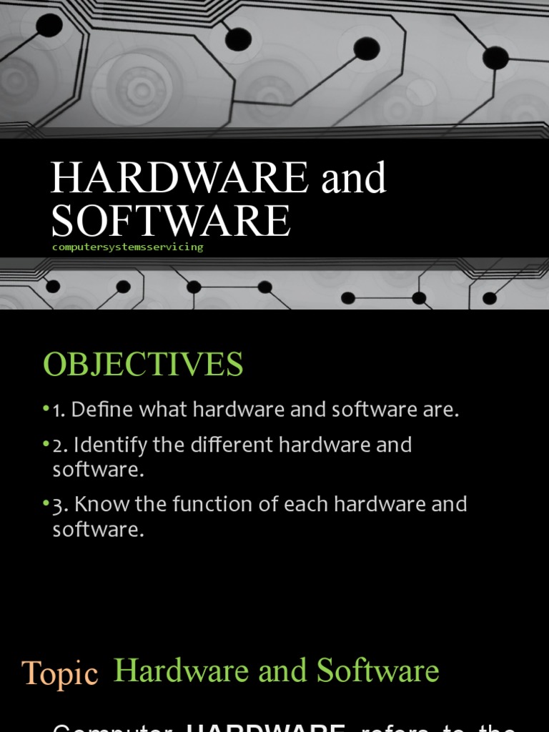 Hardware and Software | PDF | Computer Hardware | Input/Output
