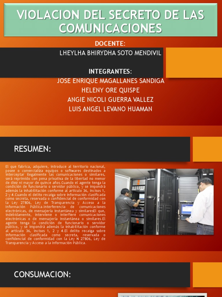 Violacion Del Secreto de Las Comunicaciones | PDF | Crímenes | Crimen y violencia