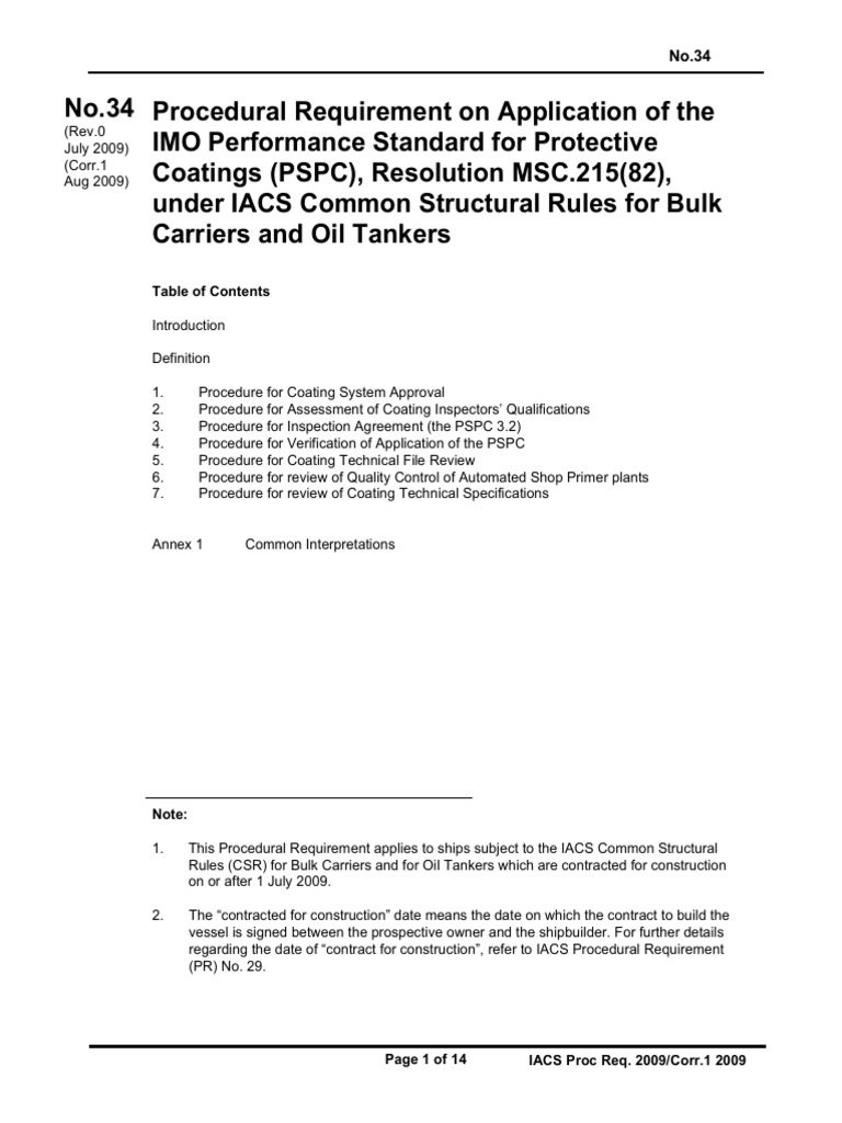 IACS Procedures | PDF