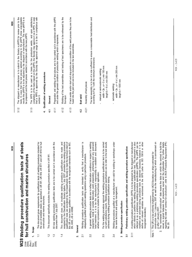 Uw 28-Welding Procedure | PDF | Welding | Construction