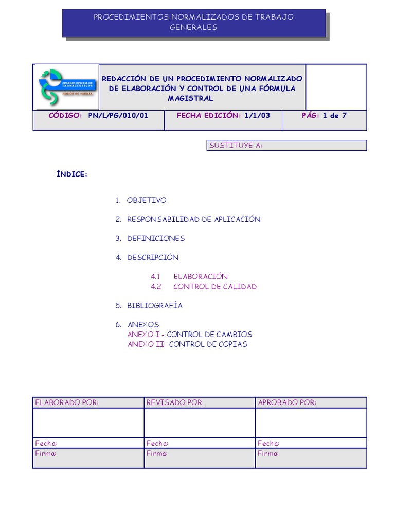 PNLPG01001 - Elaboración y Control de Una Fórmula Magistral | PDF ...