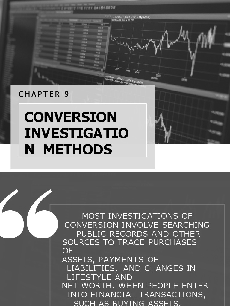 Sources of Information for Conversion Investigations: A Guide to ...