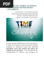Modelo Transteórico Del Cambio | PDF