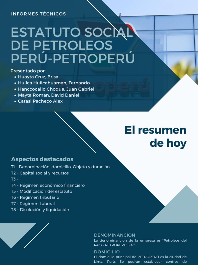 Estatuto PETROPERÚ | PDF