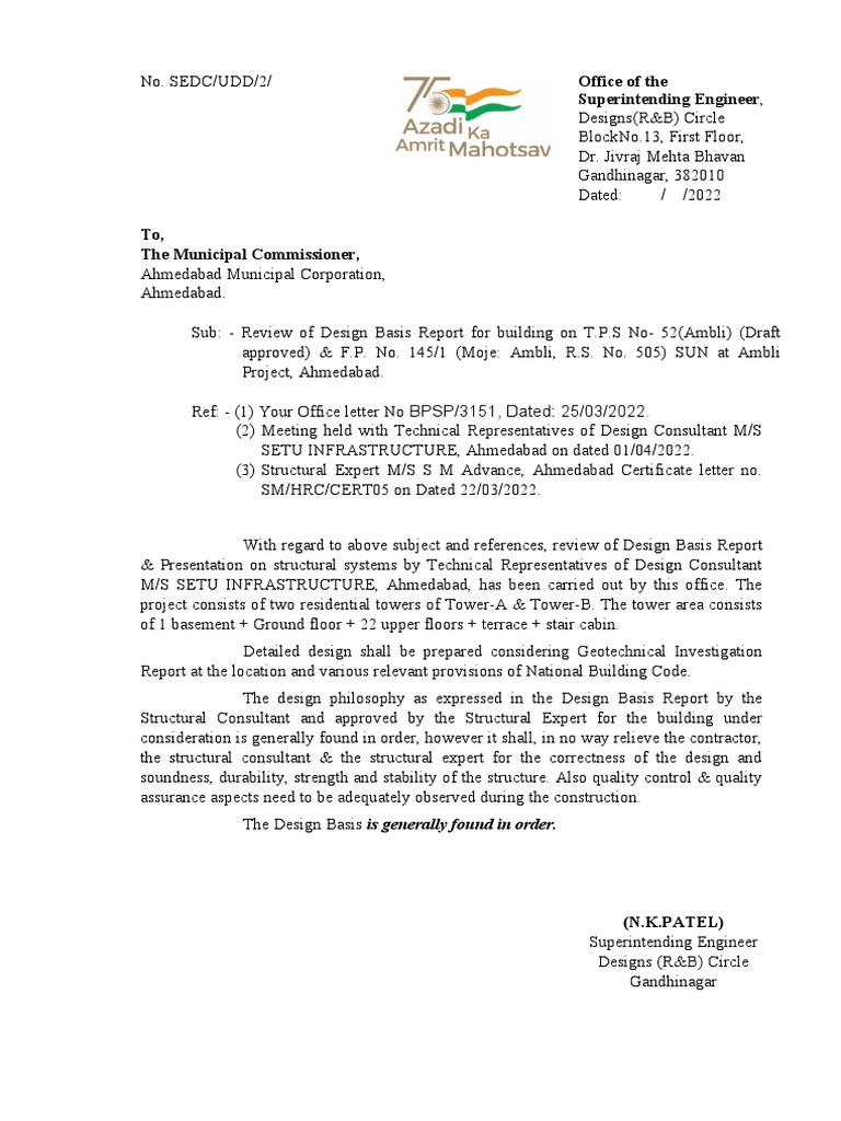 Auda - 18 & 20-01-2022 - Sarathya West - Residential | PDF | Economic ...