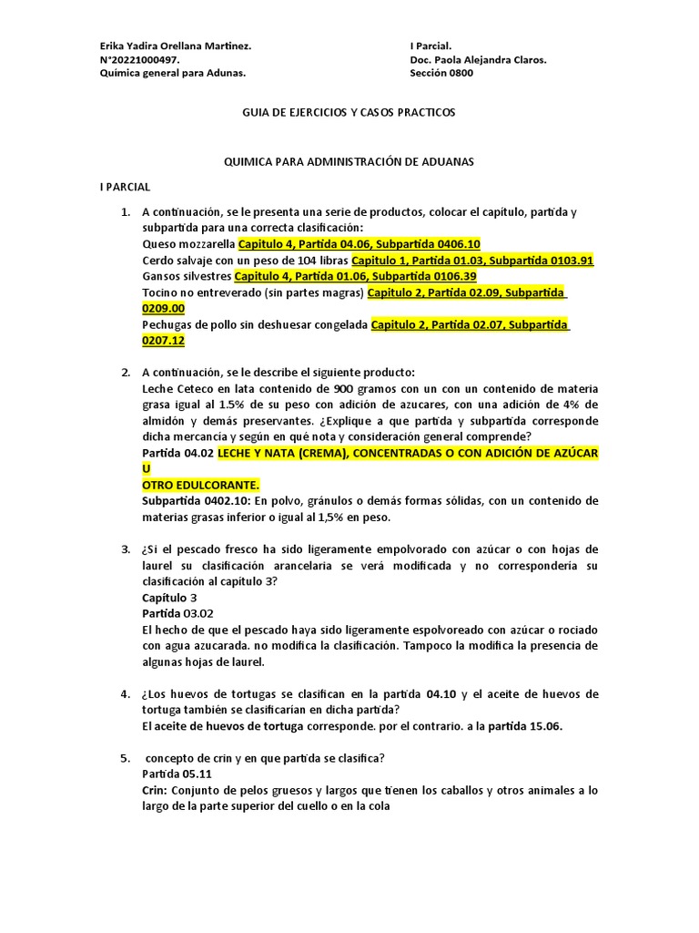 Guia de Ejercicios y Casos Practicos | PDF | Batata | langosta