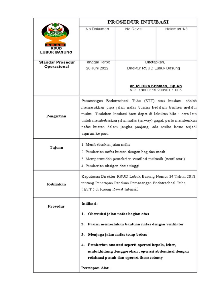 Sop Pemasangan Ett | PDF