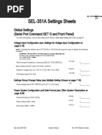 SEL-587Z Settings Sheets: Relay Settings (SET Command) | PDF | Timer | Bit