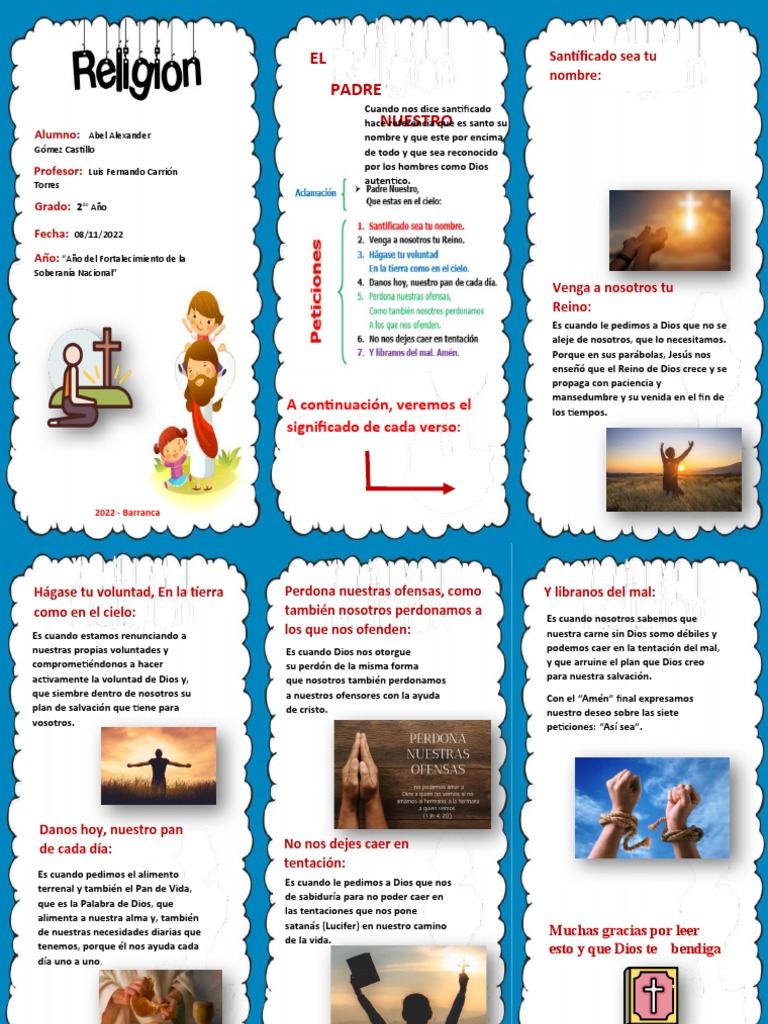 Triptico de Religion General | PDF | Salvación | Teología