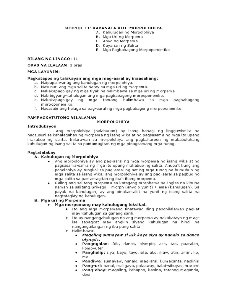 EM 103 Week 11 - Pagtuturo NG Filipino Sa Elementarya | PDF
