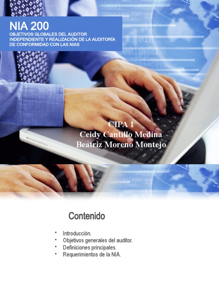 Presentacion NIA 200 | PDF | Auditoría | Contralor